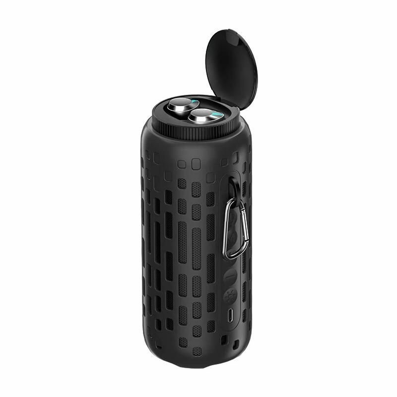 2-в-1 беспроводный Bluetooth 5.3 наушник динамик с RGB подсветкой, портативный стерео динамик для улицы
