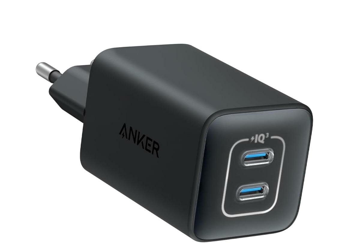 Сетевое зарядное устройство Anker 523 47W 2xUSB-C PD Black