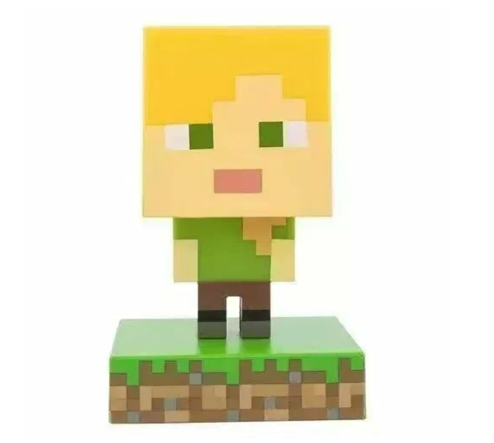 Светильник-ночник «Minecraft» 3D | Пиксельная лампа с пультом | Подарок геймеру