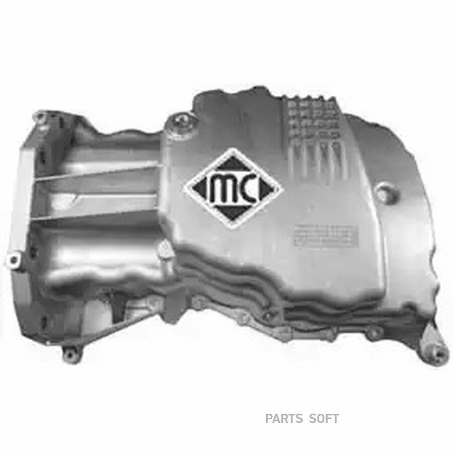 METALCAUCHO 05498 масляный поддон DAC LAGUNA/MEGANE 1.6 16V 04- алюминий