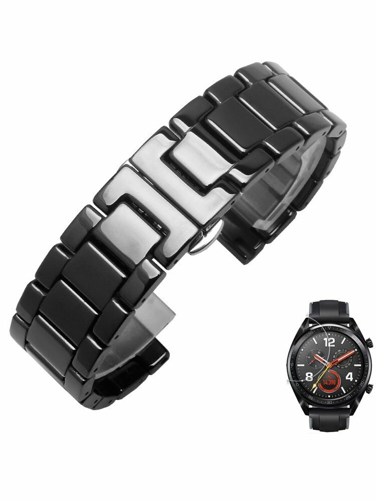 Керамический ремешок для часов Huawei Watch GT6 GT5 GT4 GT3 Pro Buds, Honor Magic2, Amazfit 20 мм 22 мм, универсальный браслет