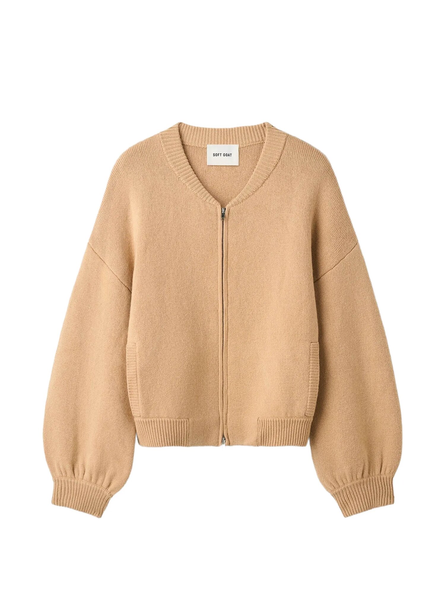 Кардиган Zip-up double-knitted cardigan