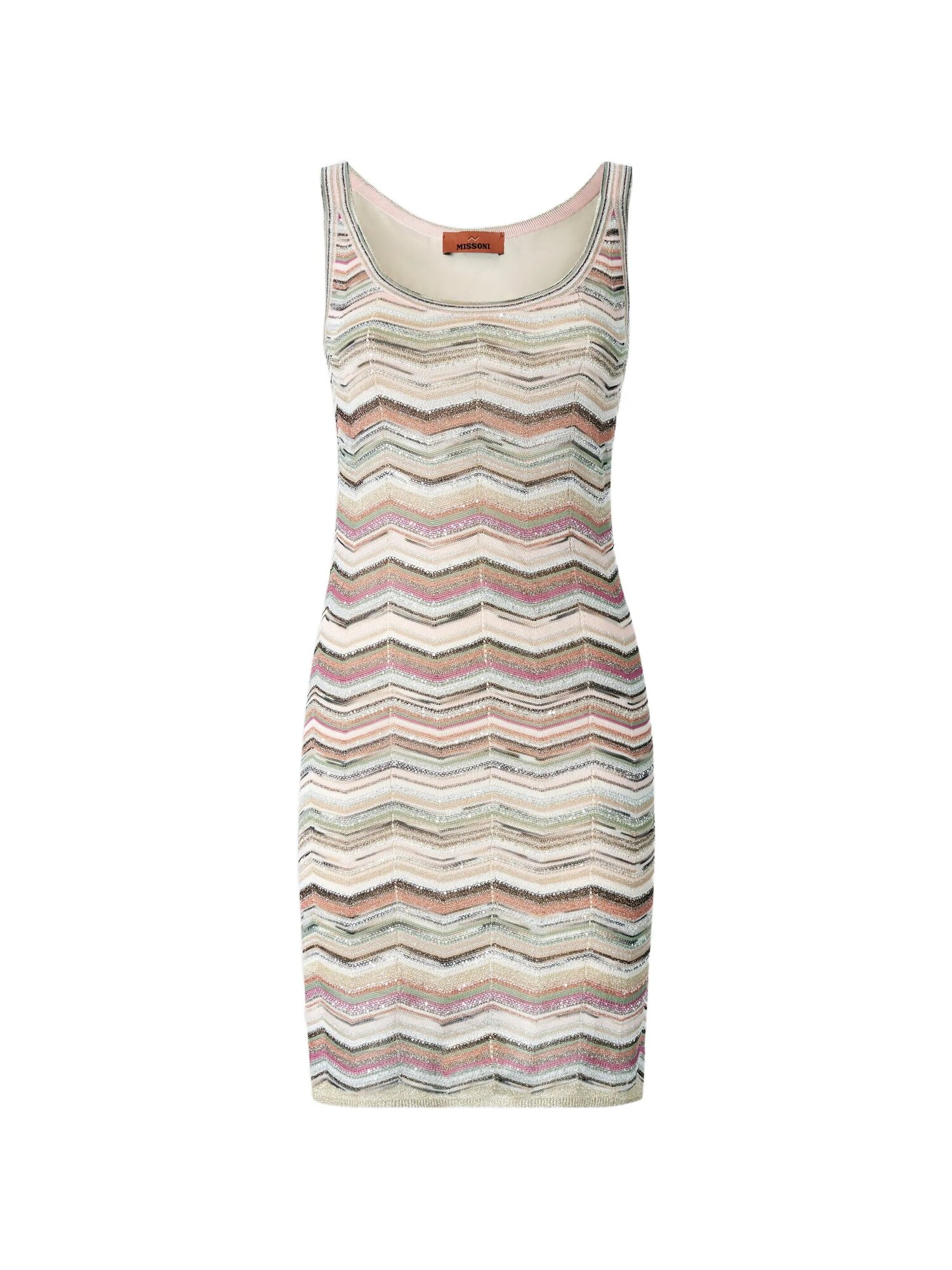 Платье Zigzag-knit scoop-neck dress