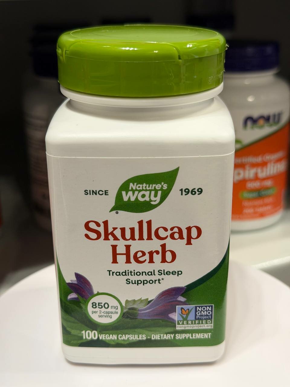 Nature's Way Skullcap Herb - Шлемник трава для снятия стресса 100 капсул