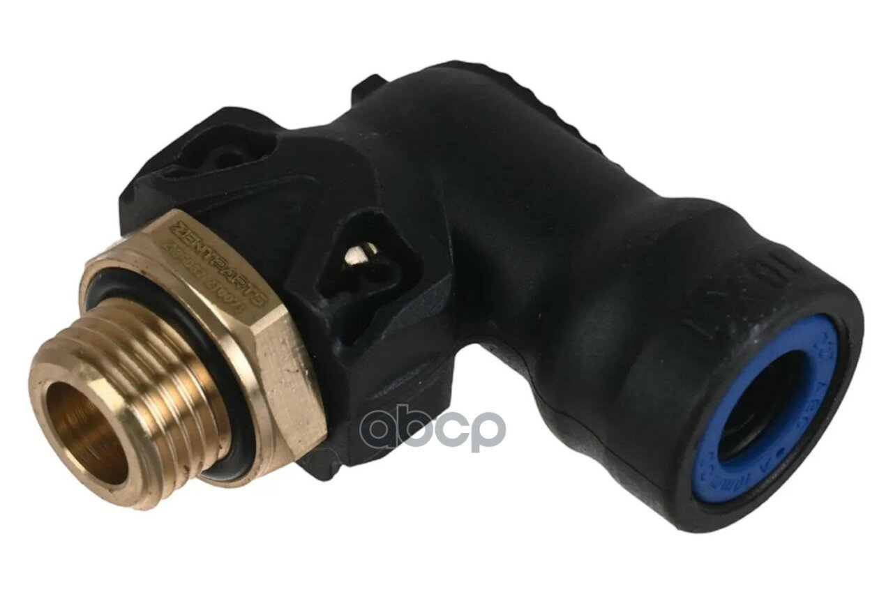 Cоединитель угловой трубок! D10x1-M16x1.5, L132.6, L234, SW22 (л) ZENTPARTS арт. Z186082