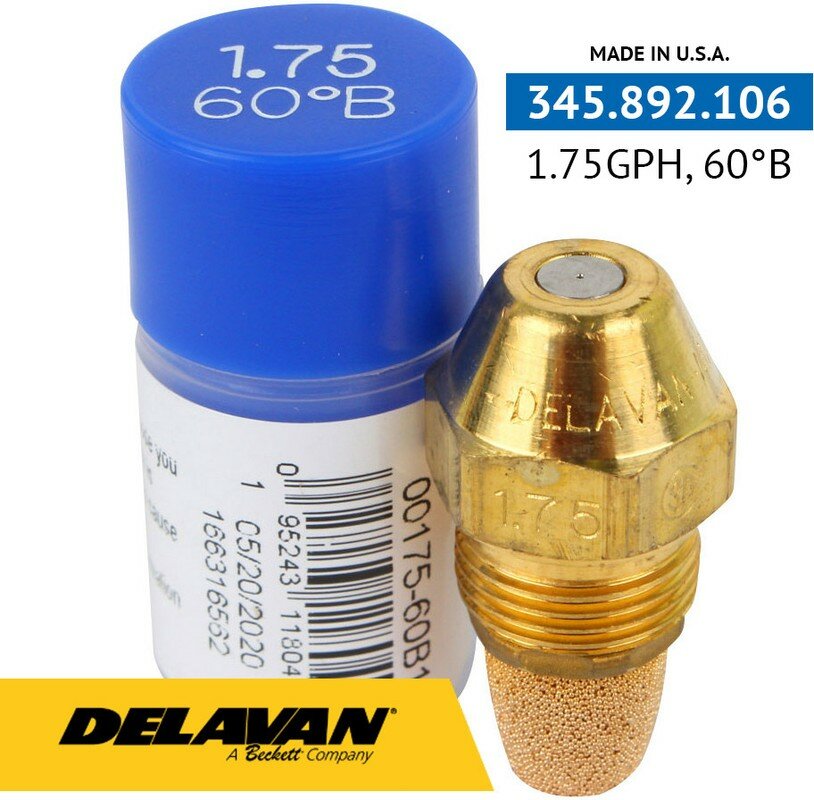 Топливная форсунка Delavan 1.75GPH, 60B (1) 00175-60B1