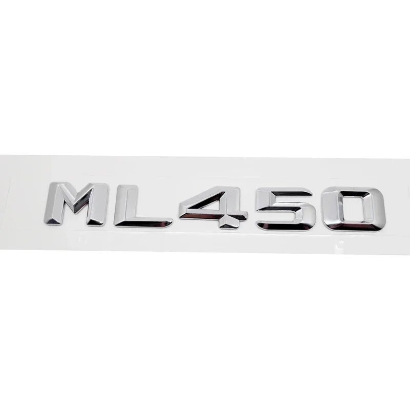 Наклейки на задний багажник автомобиля для Mercedes Benz ML450 ML500 ML550, ML450-Silver, Metal