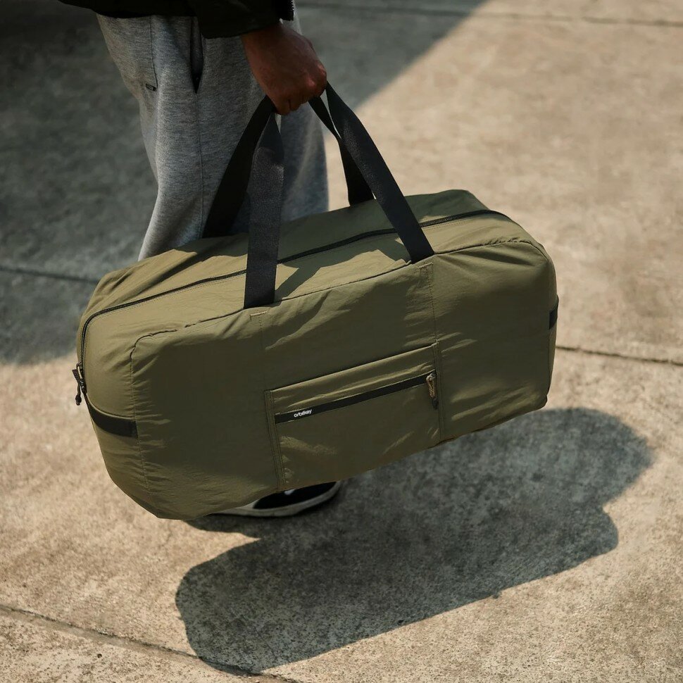 Сумка мешок Orbitkey Сумка Orbitkey Foldable Duffel 55L, фактура гладкая, Olive — фото 1
