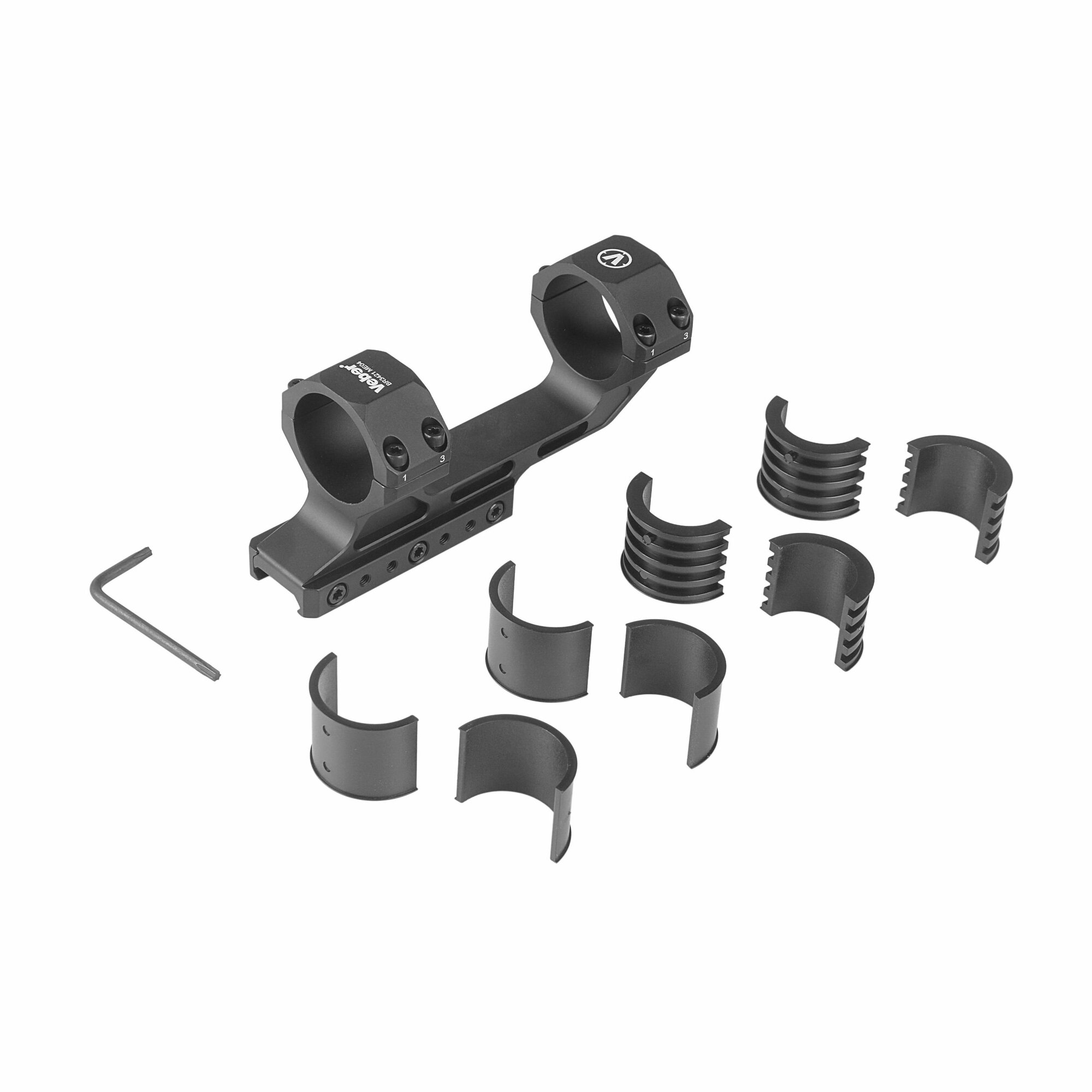 Моноблок для прицела 30/34 мм Veber BR3421 ME04 с выносом на Weaver