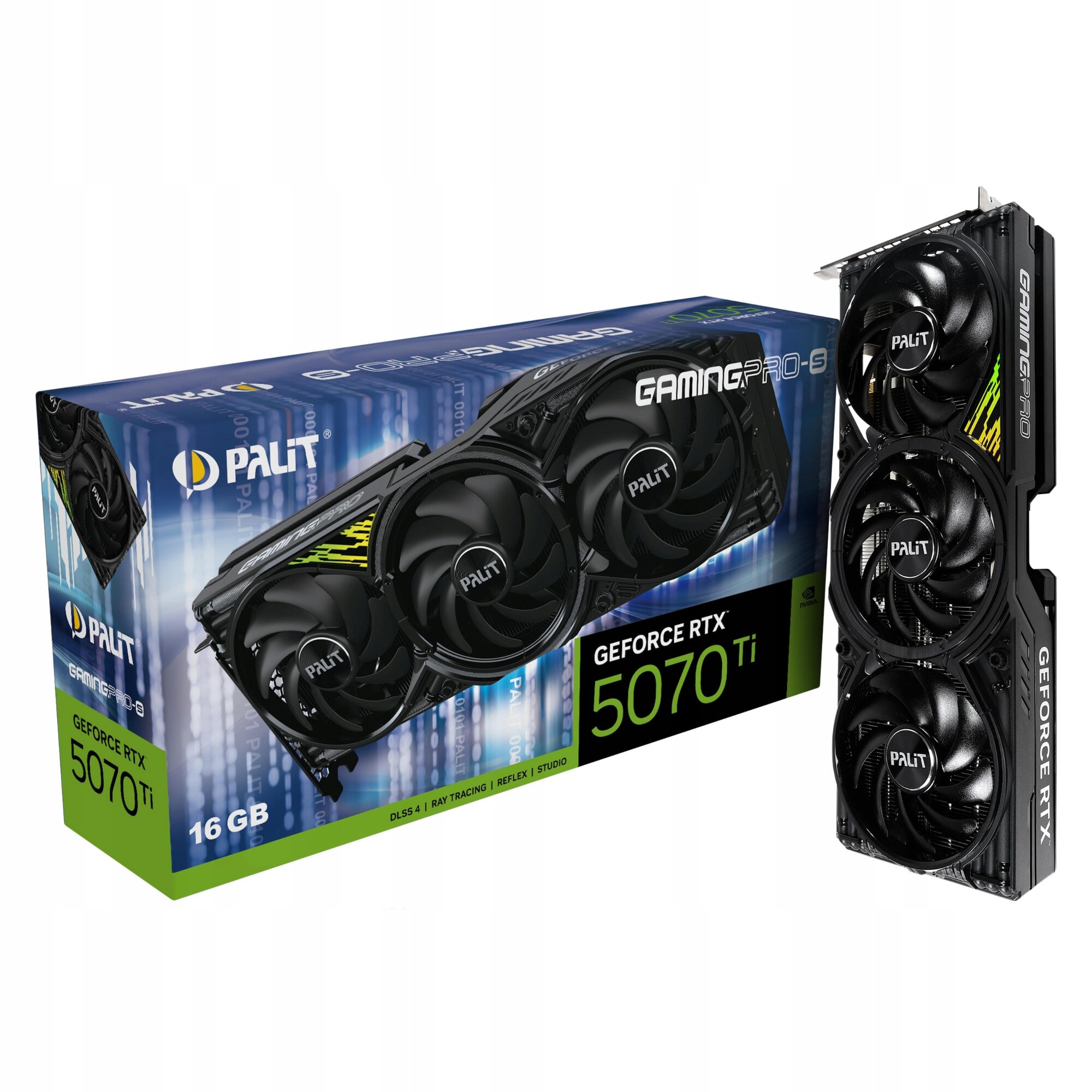 Видеокарта Palit GeForce RTX 5070 Ti GamingPro-S OC 16Gb GDDR7 256bit