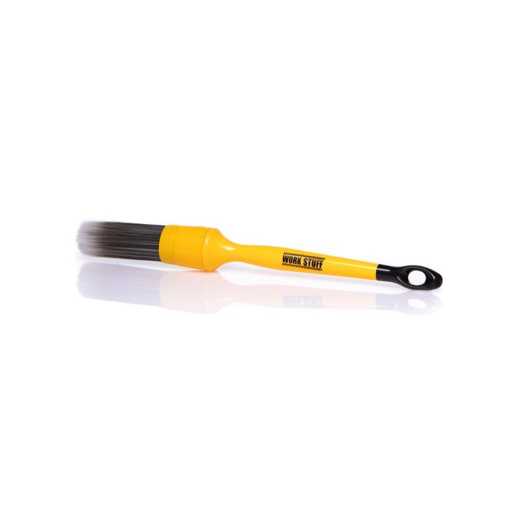 Кисть для детейлинга Work Stuff Grey, пластиковый наконечник, 24 мм