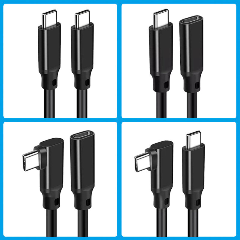 Кабель-удлинитель Type-C мужской к мужскому прямой 5 м для устройств USB 3.2 Gen 2 - скорость 10 Гбит/с