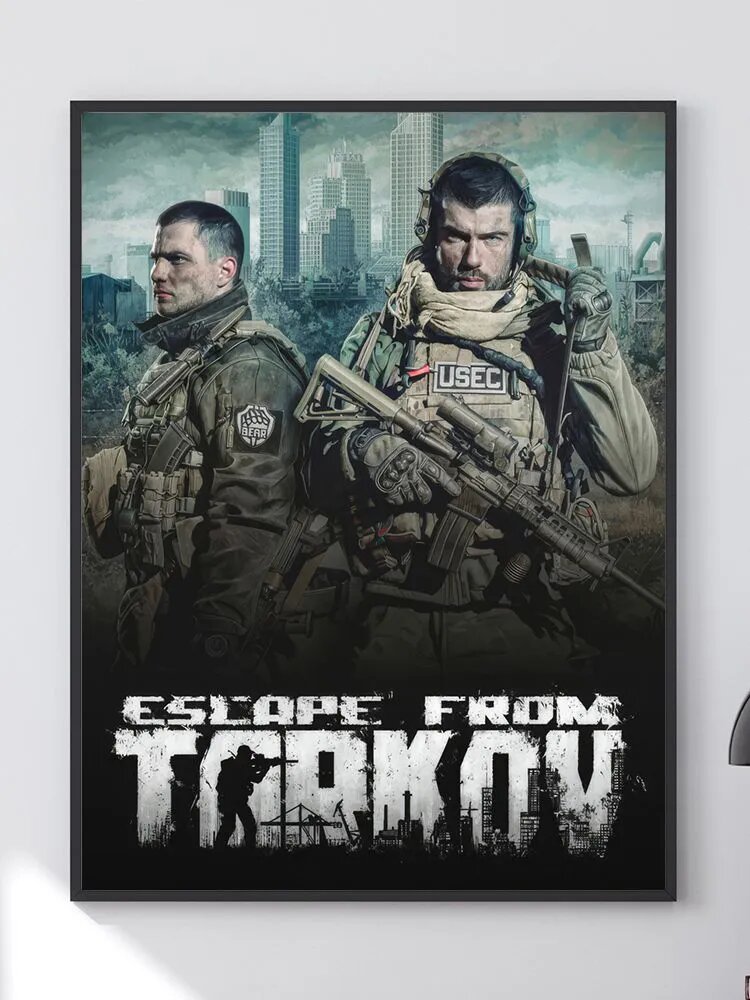 Постер "Escape from Tarkov бойцы BEAR и USEC", 40 см х 30 см