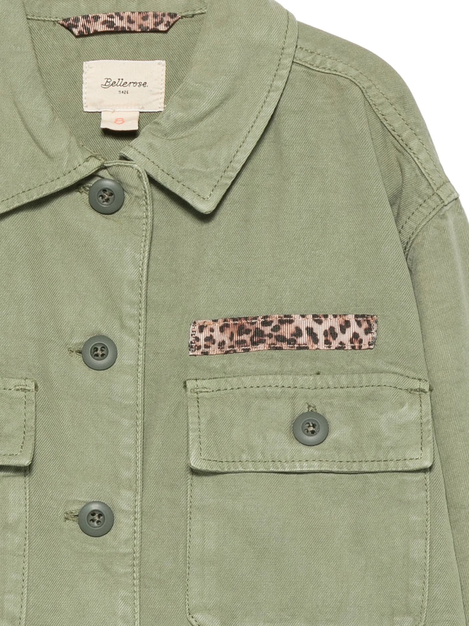 Рубашка BELLEROSE Azucar button-front overshirt, размер 10 лет, зеленый, — фото 1