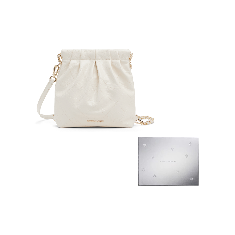 Сумка CHARLES & KEITH, фактура плетеная