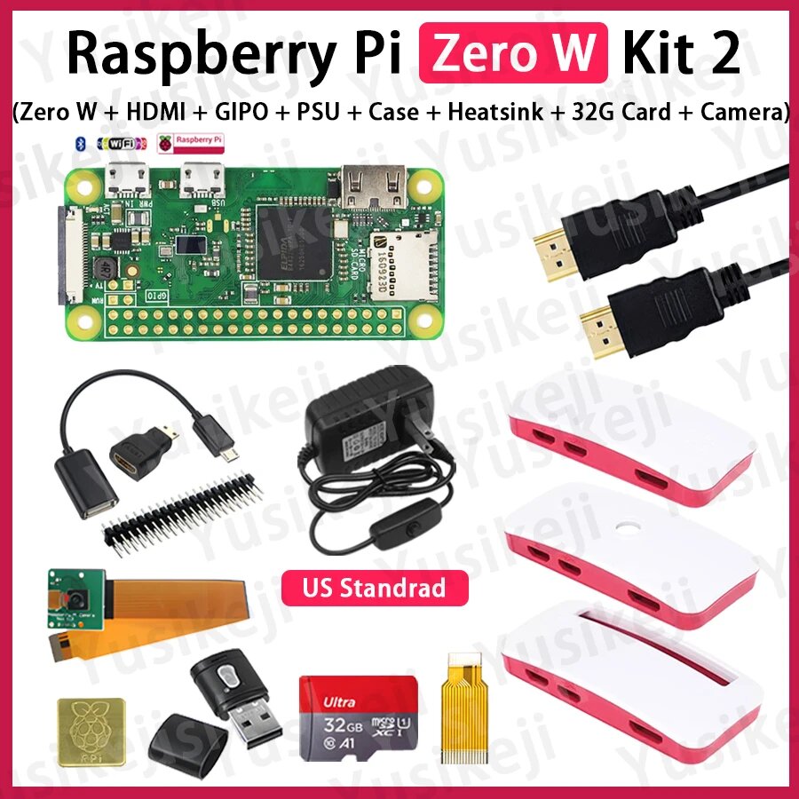 Raspberry Pi Zero W Комплект ZERO W KIT 2 US