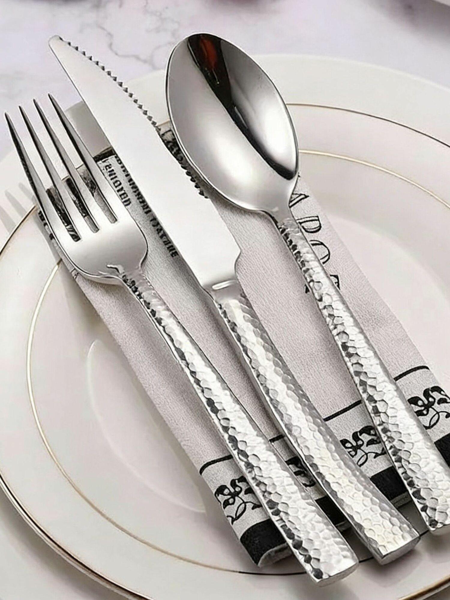 Вилка для мяса 3 предм. серебристый