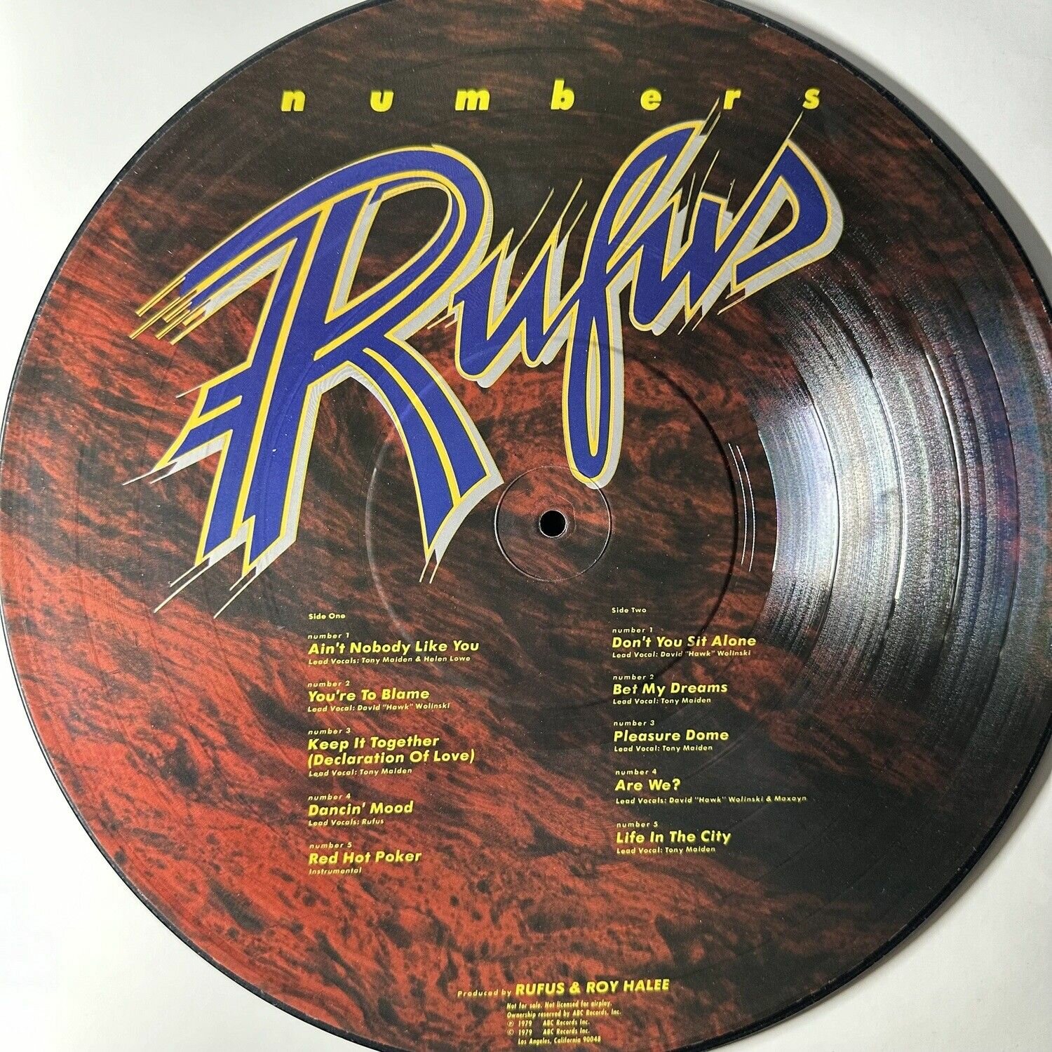 Виниловая пластинка Rufus Numbers (США 1979г.) Picture