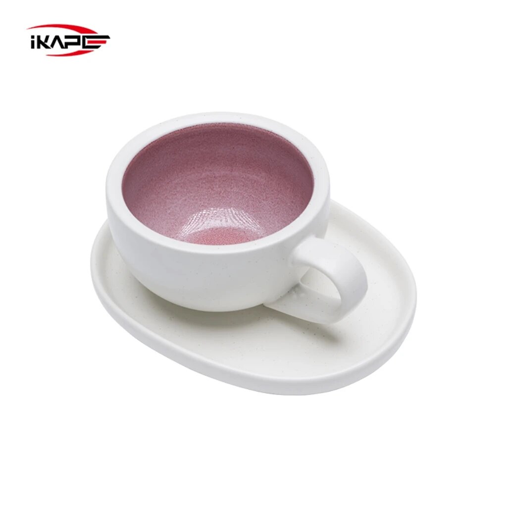 Кружка IKAPE керамическая для латте 270 мл Розовый, Pink