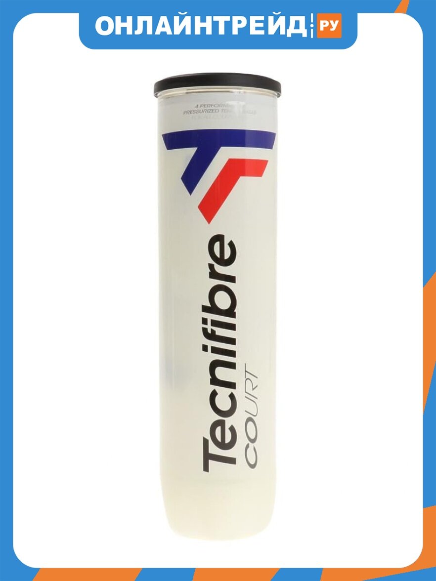 Мяч теннисный Tecnifibre Court 4B, 60COUR364, 4 шт, одобрено ITF