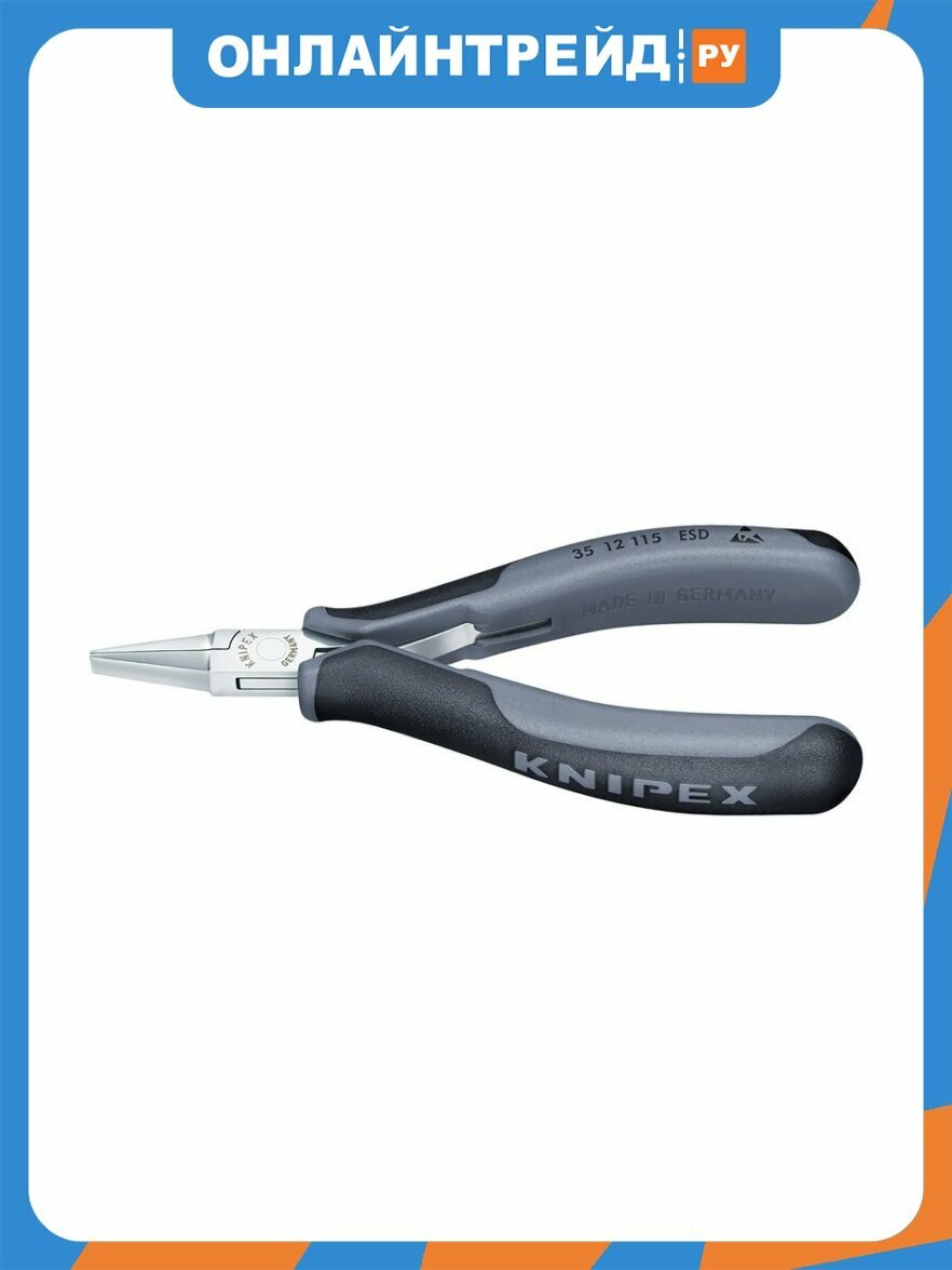 Плоскогубцы Knipex 3512115ESD, для электроники, антистатические 115 mm