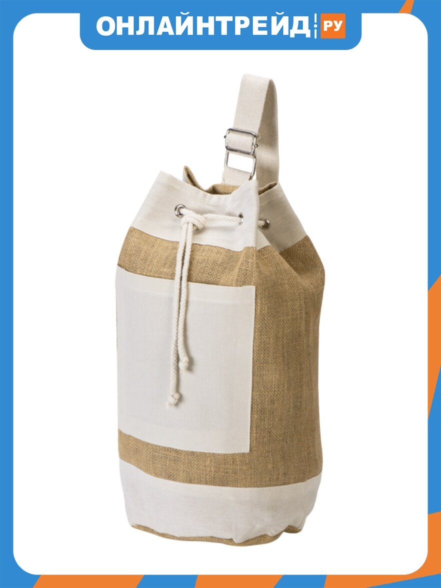 Рюкзак Oasis Jute из джута, белый