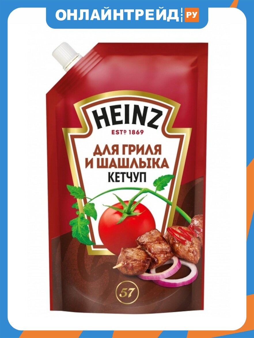 Кетчуп Heinz Для гриля и шашлыка дой-пак 320 г