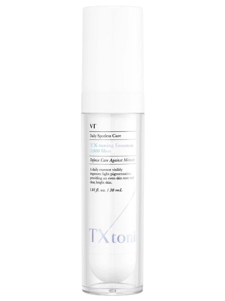 VT Cosmetics Осветляющая эссенция с 6% транексамовой кислоты против пигментации TX-Toning Essence 1000 Shot 30 мл