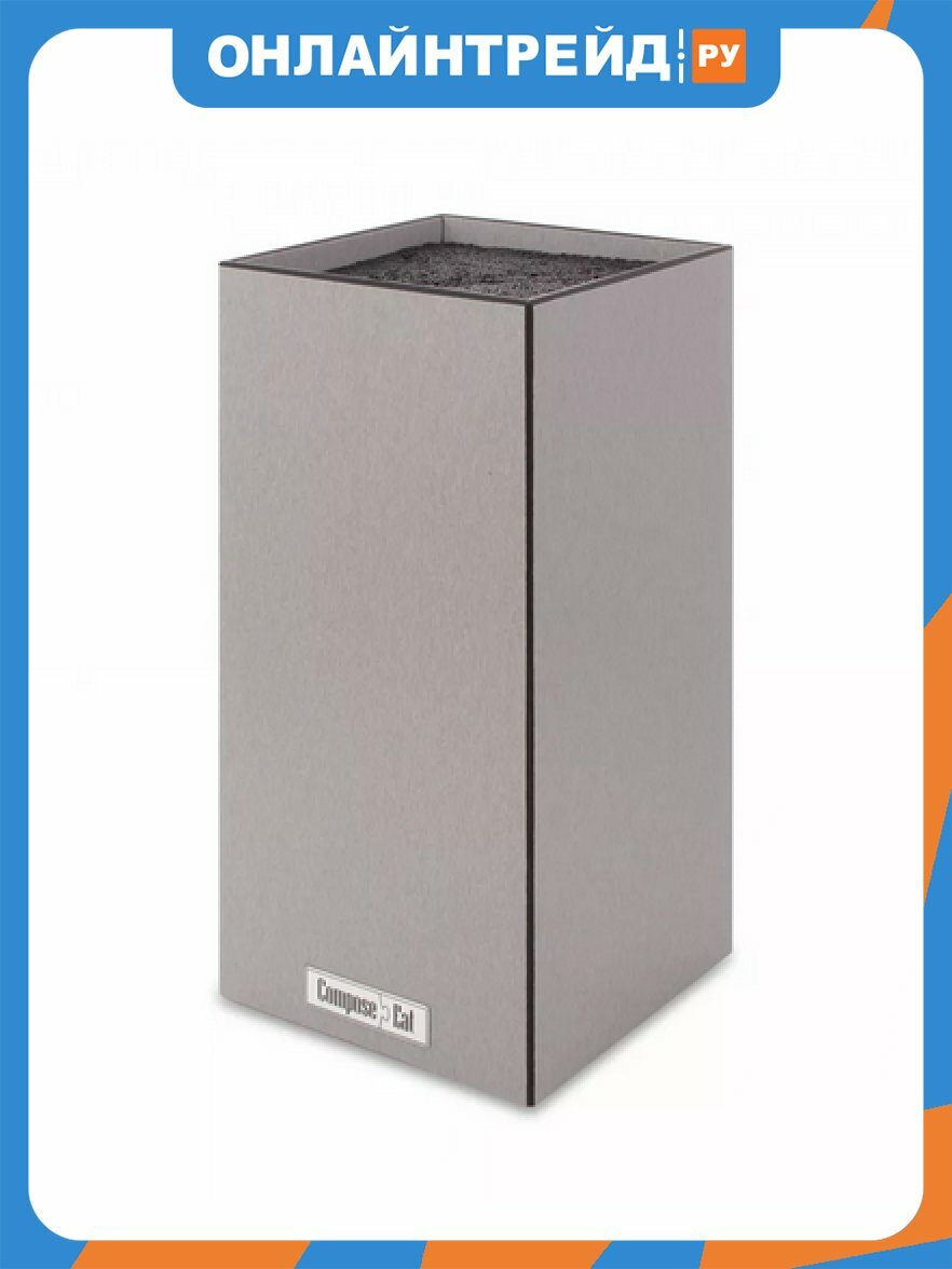 Подставка для кухонных ножей универсальная Composeeat PDN115013OA4, серия Elegance, 11х11х24 см, цвет-стальной, композитный материал
