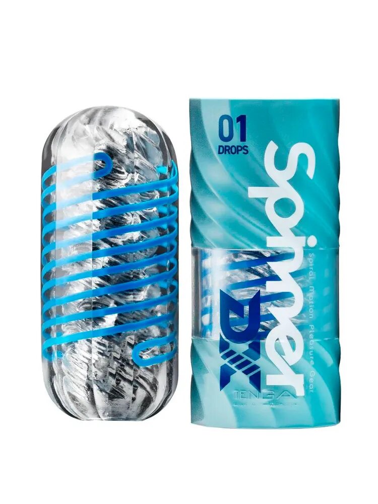 Многоразовый мастурбатор Тенга Спиннер с эффектом вращения Tenga Spinner DX 01 Drops