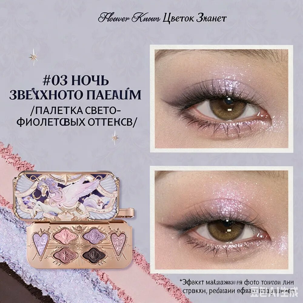 Теней для век Flower Knows Knight Unicorn 03Палитра теней для век