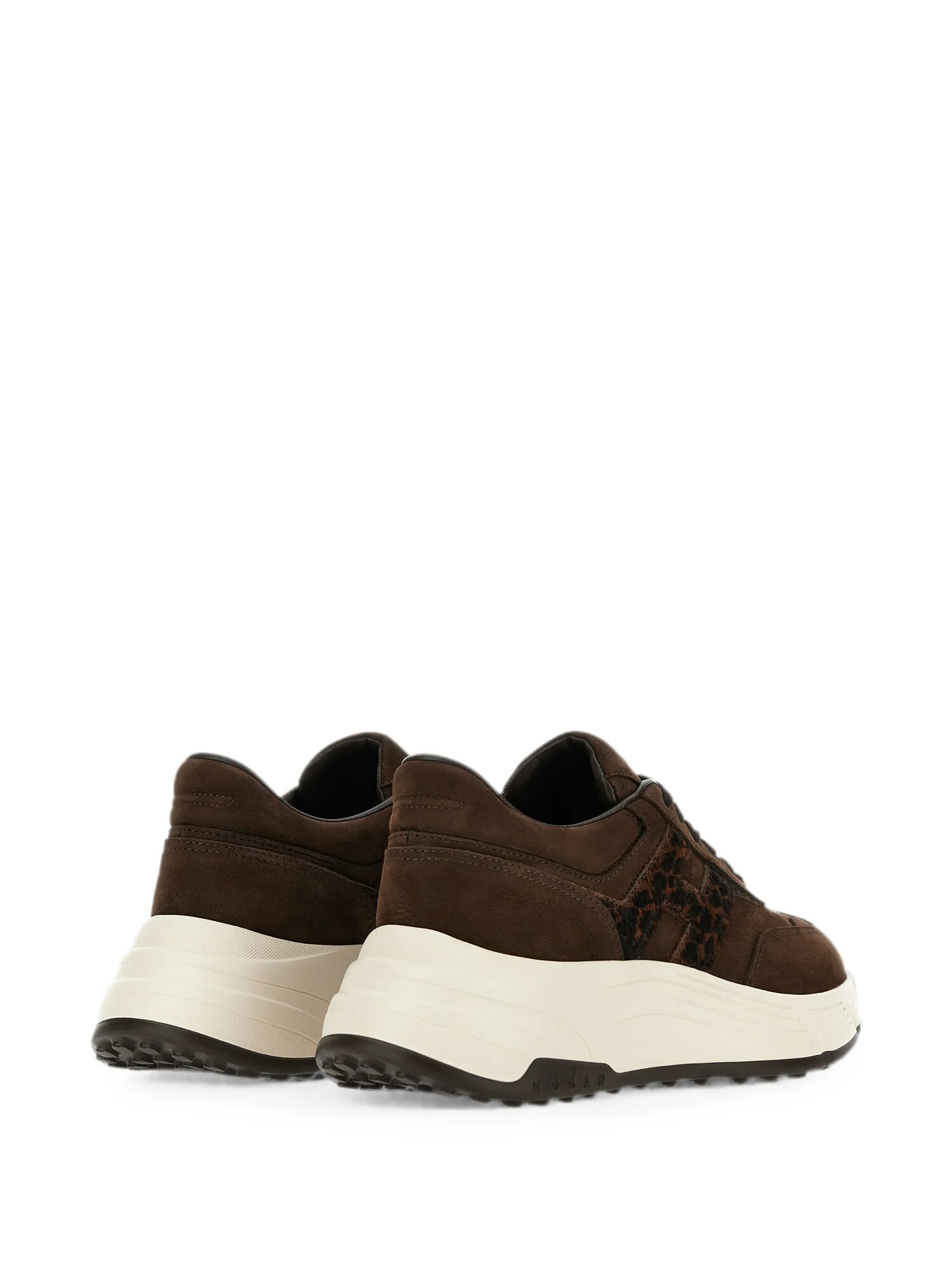 Кроссовки Hogan Hi-Fi, размер 39 EU, коричневый/серый/оранжевый — фото 1