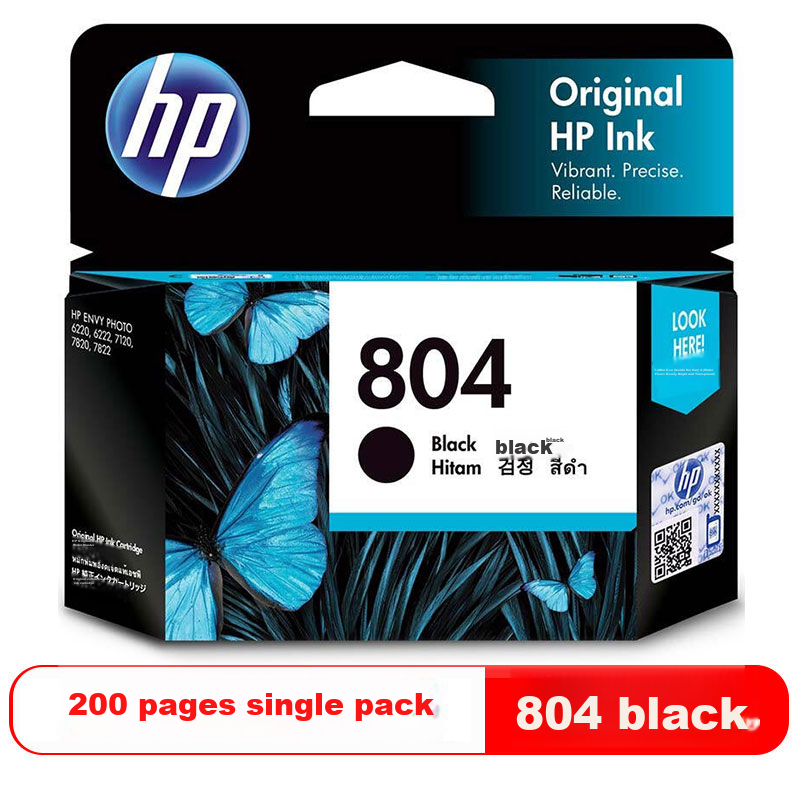 Оригинальная черная чернильная подушка HP 804 для принтеров HP 6220 6222 7120 7820 Tango Цвет：Черный