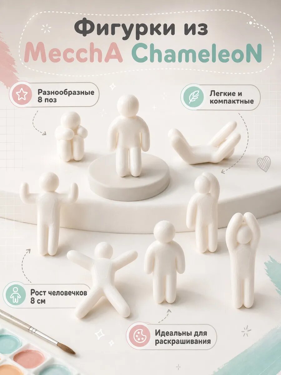 Фигурки человечков для раскрашивания из MecchA ChameleoN