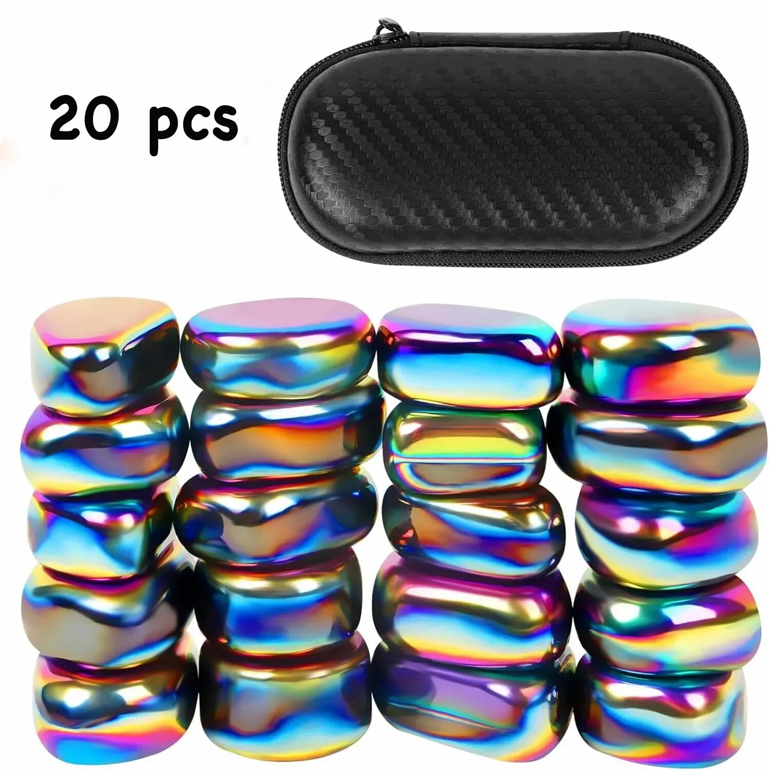 Набор для игры в шахматы из камня 20 Pieces Colored