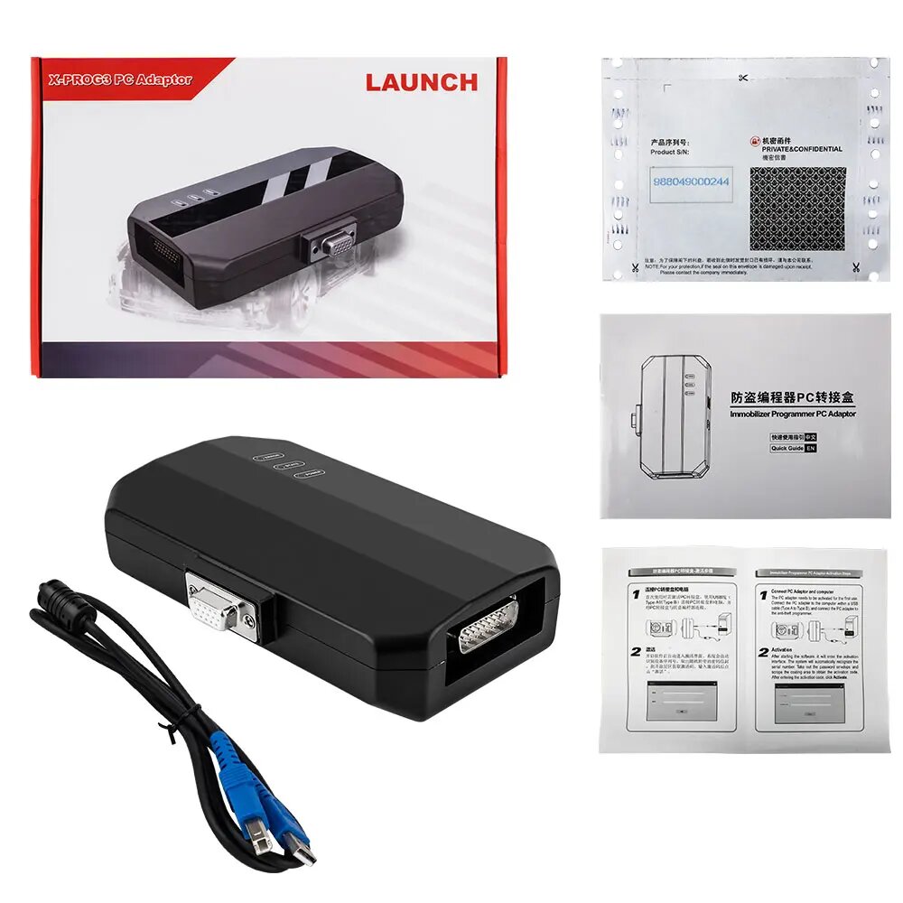 Адаптер LAUNCH GIII PC X-PROG3 для чтения и записи EEPROM, инструмент для клонирования и программирования ECU TCU, совместимый с XPROG3