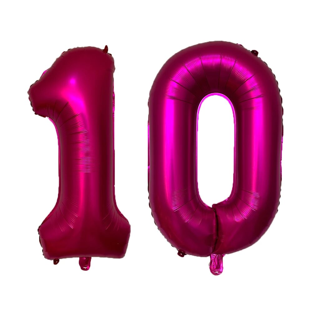 Фольгированный шар-цифра 10 дюймов As picture