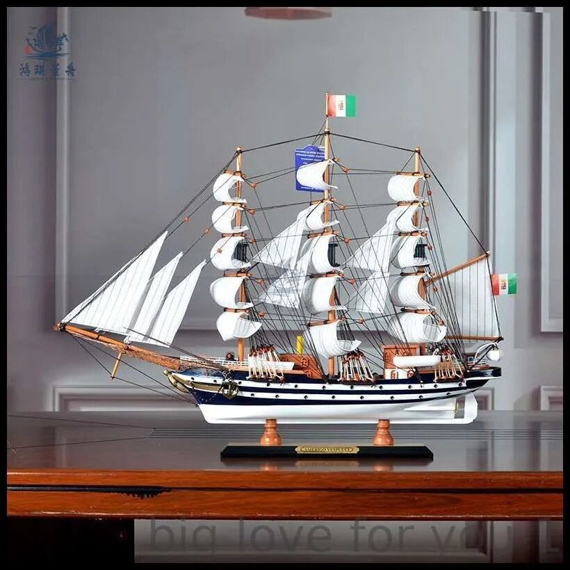Готовая Модель парусника 65cm*13cm