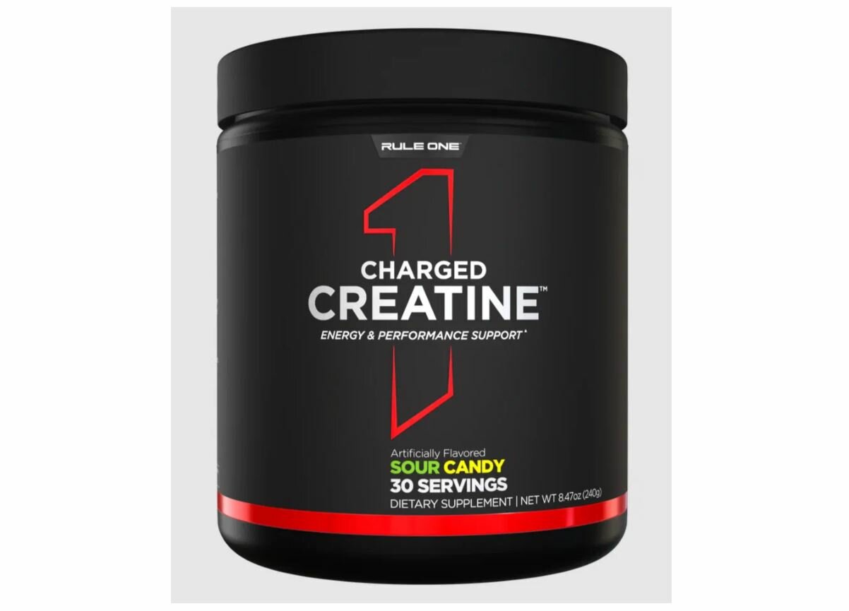 Rule One R1, Charged CREATINE, Креатин 30 порций, 270 гр, Кислая конфета