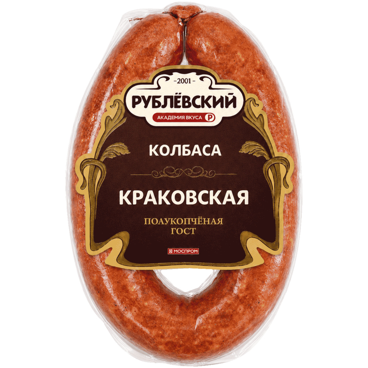 Колбаса Рублевский Краковская полукопченая 350 г