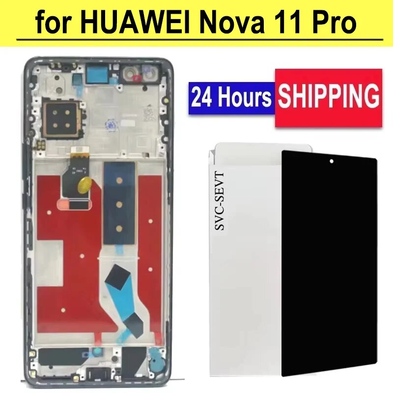 6,78 'Oled для Huawei nova 11 Pro, ЖК-дисплей, экран + сенсорная панель, дигитайзер для Nova 11 Pro, GOA-AL80, дисплей
