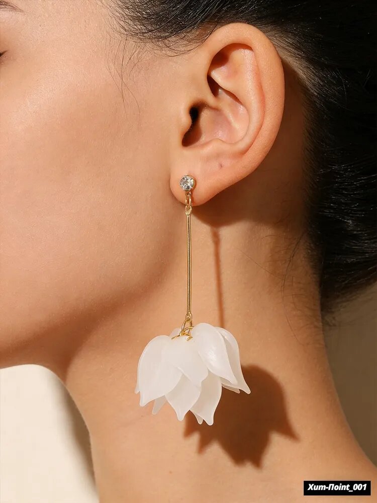 Моносерьга, белый — фото 1