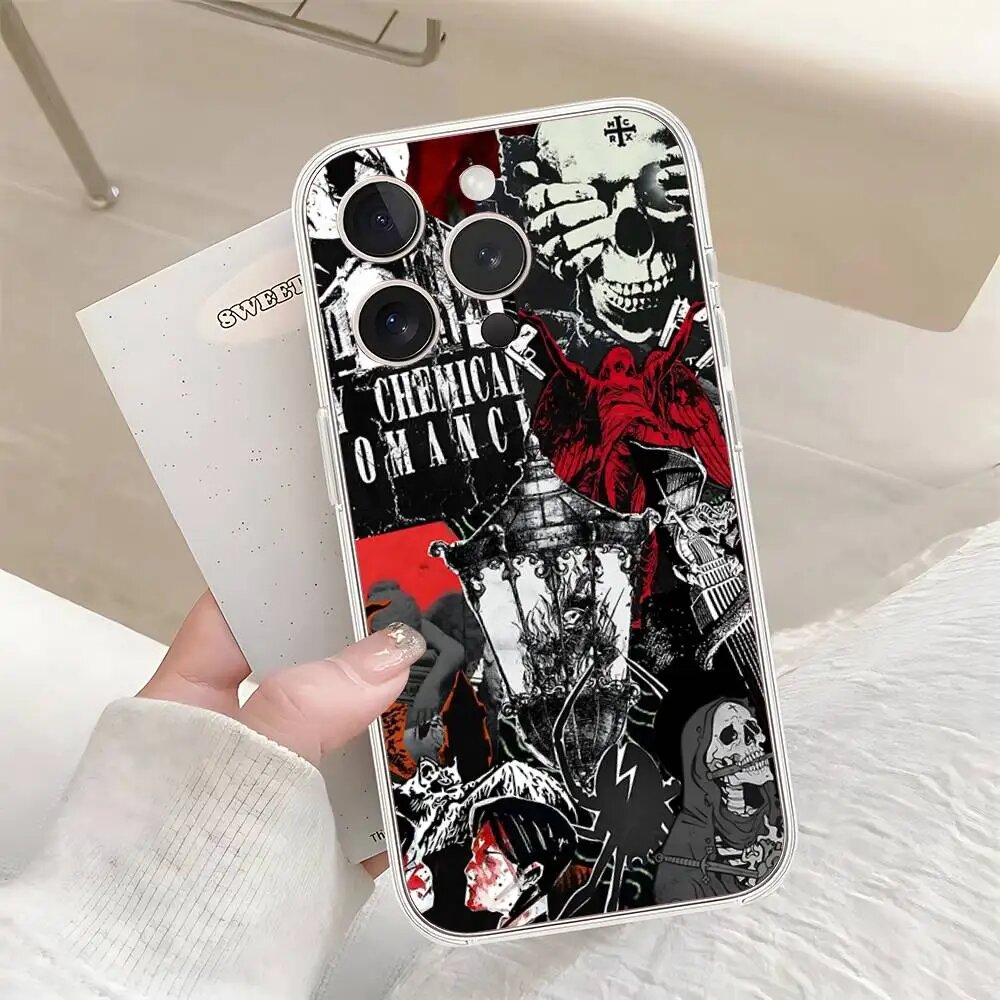 Чехол Для Телефона A-My-Chemical-Romance MCR-S Для iPhone 11/12/13/14/15/16/17 Черный, z10, iphone17