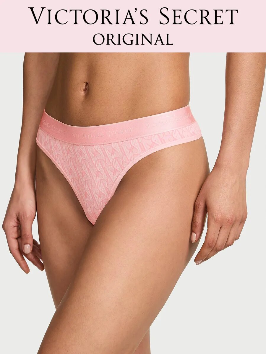 Трусы Logo Cotton Thong Panty