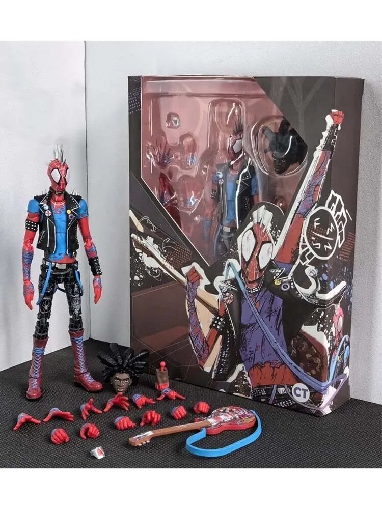 Человек паук фигурка/Hobart "Hobie" Brown , Punk, Spider-Man: Across the Spider-Verse, подвижные фигурки,15 см