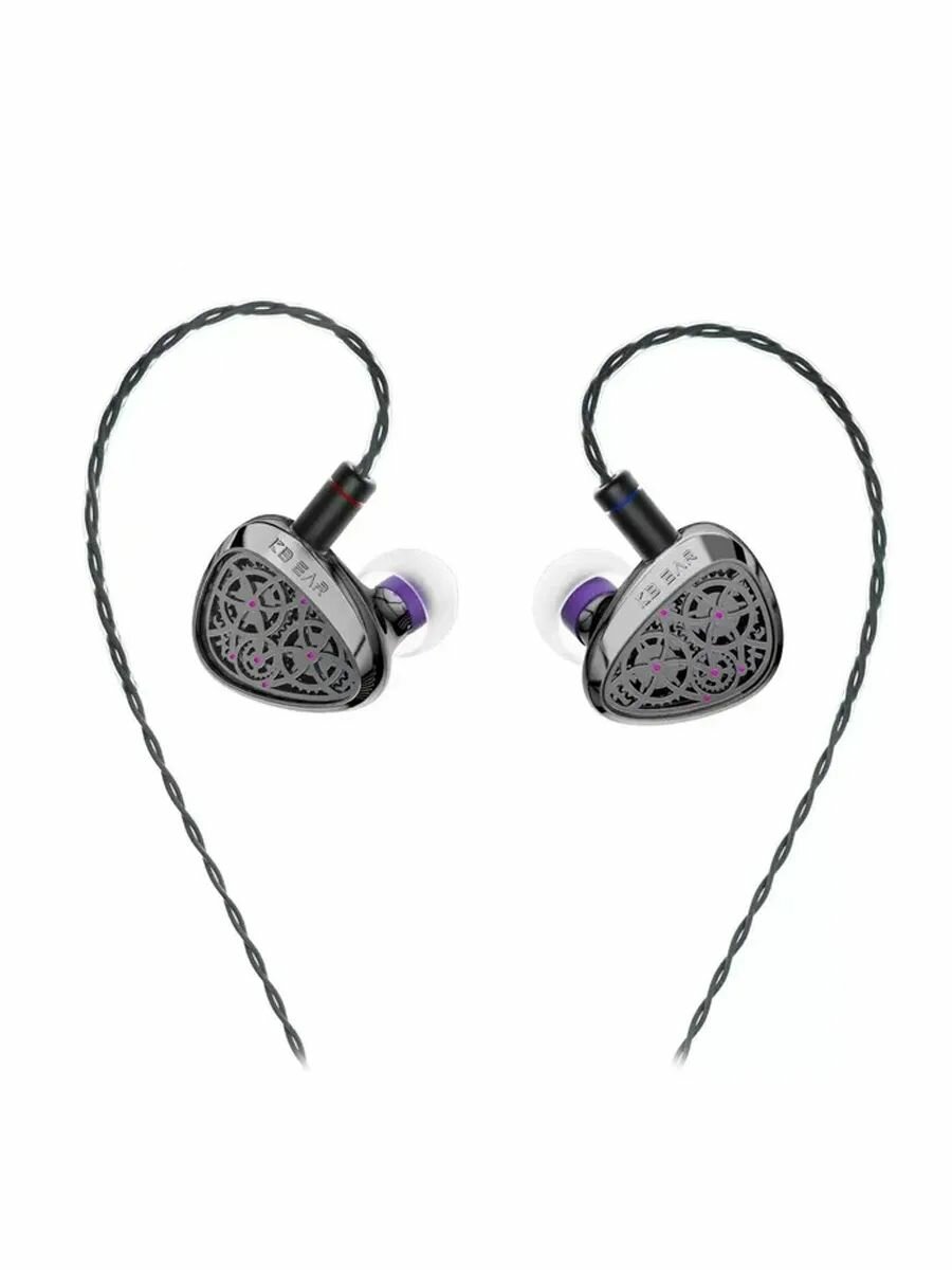Kbear Tourbillon-Pro TB-PRO без микрофона 3.5 мм, серый, проводные наушники