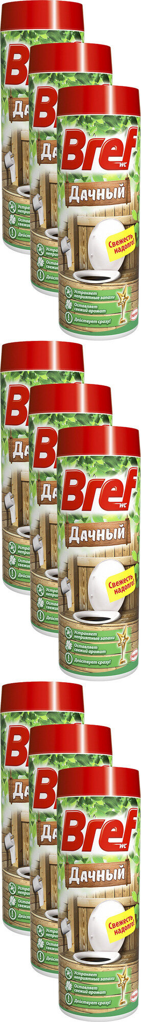Чистящее средство Bref WC Дачный дезодорирующее для туалета 450 г, комплект: 9 упаковок по 450 г