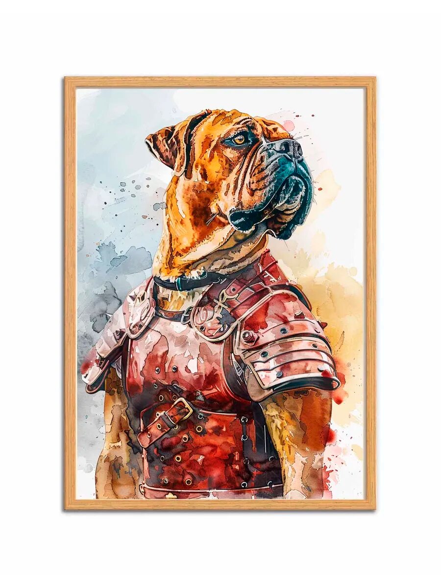 Бордосский дог-гладиатор 5, Плакат 30x42см