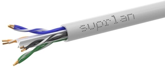 Кабель сетевой информационный Suprlan Six 01-1030-1 кат.6 UTP 4 пары 23AWG нг(А)-HF внутренний 305м