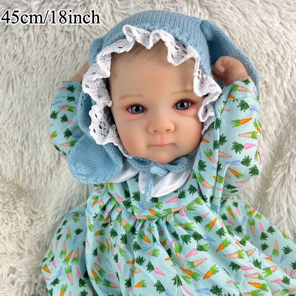 BZDOLL Кукла реборн 45CM реалистичная виниловая Игрушки